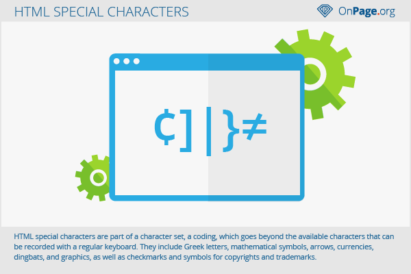 HTML Special Characters